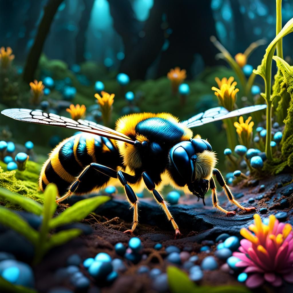 The bee - AI Generated Artwork - NightCafe Creator