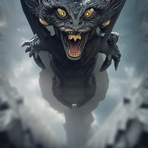 Day 1: Gargoyle - AI Generated Artwork - NightCafe Creator