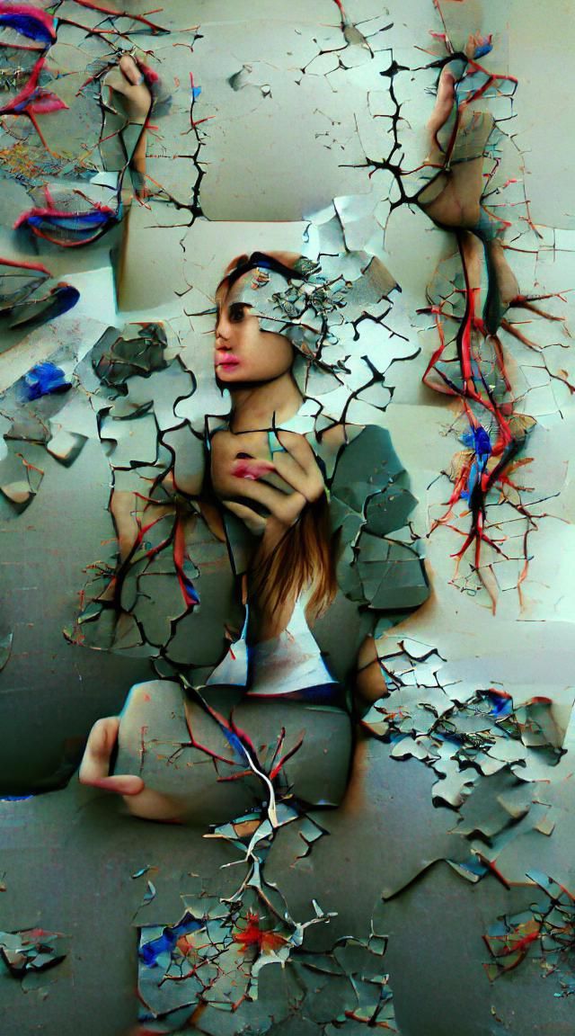 broken mind tries to fix itself - AI Generated Artwork - NightCafe Creator