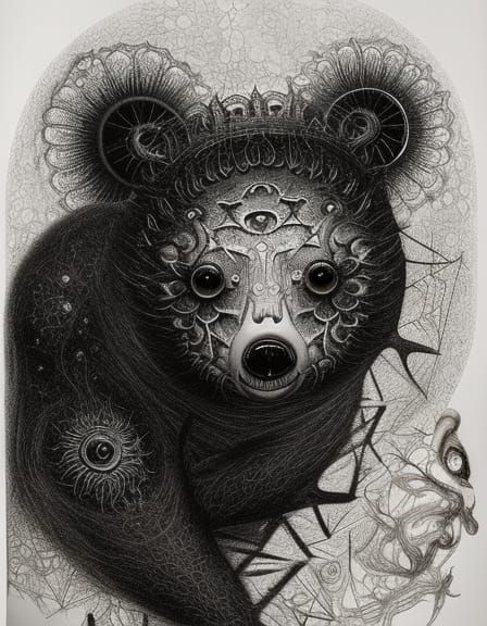 "Zodiak Occult Bear": drawing by Stephen Gammell - Gabriel Pacheco ...