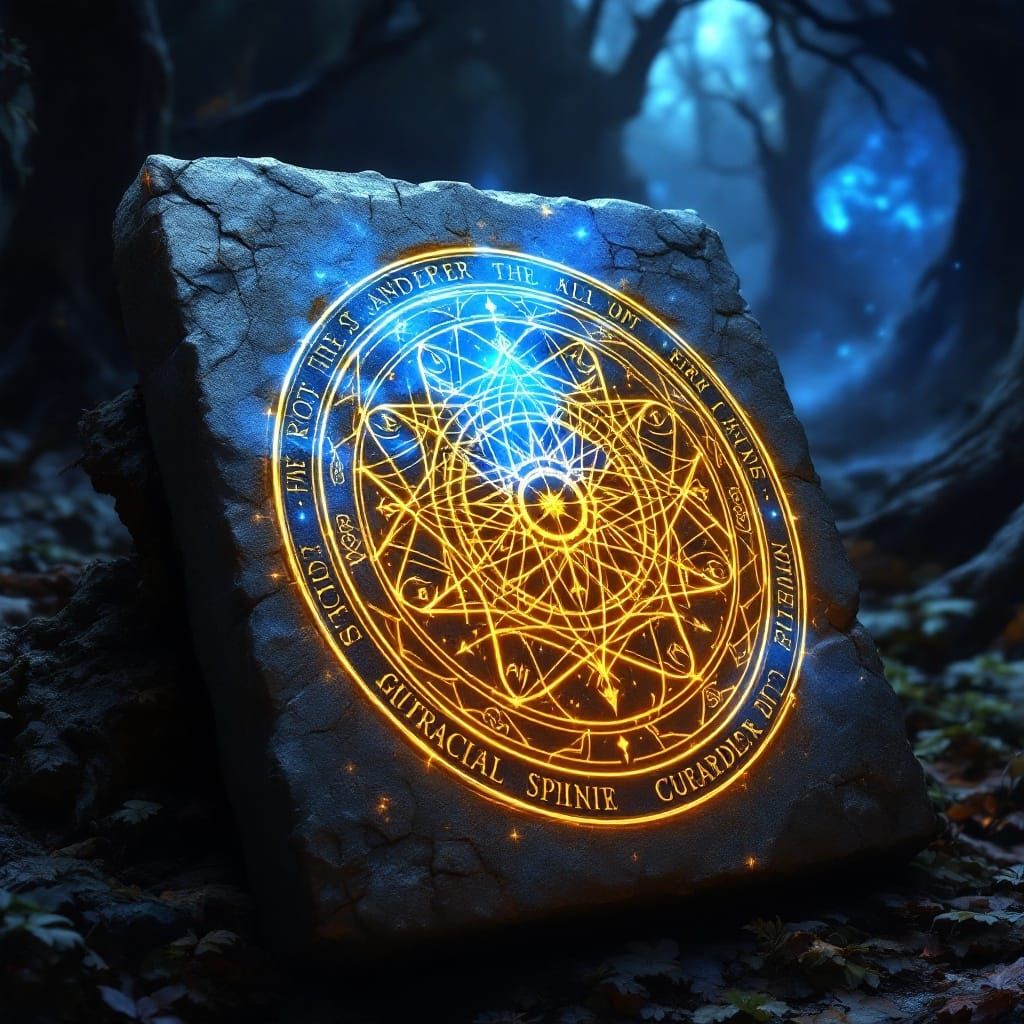 Sigil Symbol - Ancient Sigil Radiates Ethereal Glow