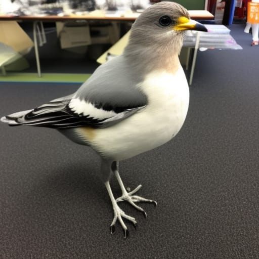 real bird in goodwill - AI Generated Artwork - NightCafe Creator