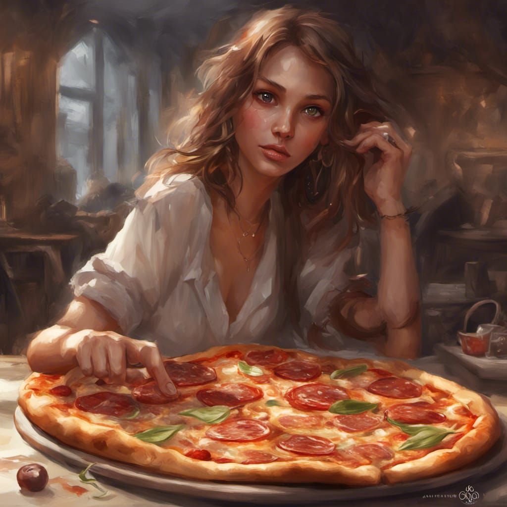 Pizza - AI Generated Artwork - NightCafe Creator
