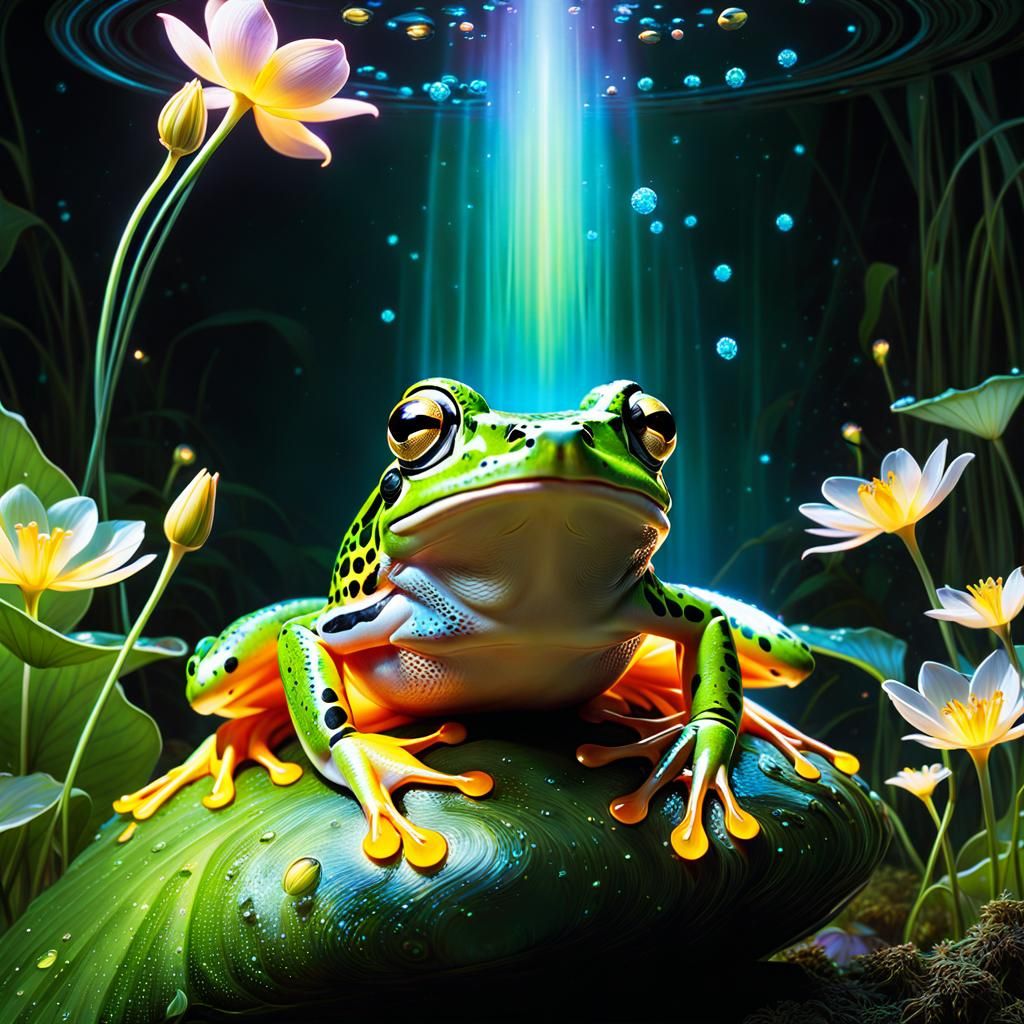 Nature and frogs - AI Generated Artwork - NightCafe Creator