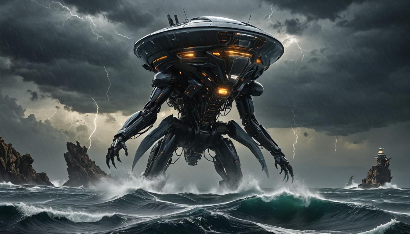 Oceanic Juggernaut - AI Generated Artwork - NightCafe Creator