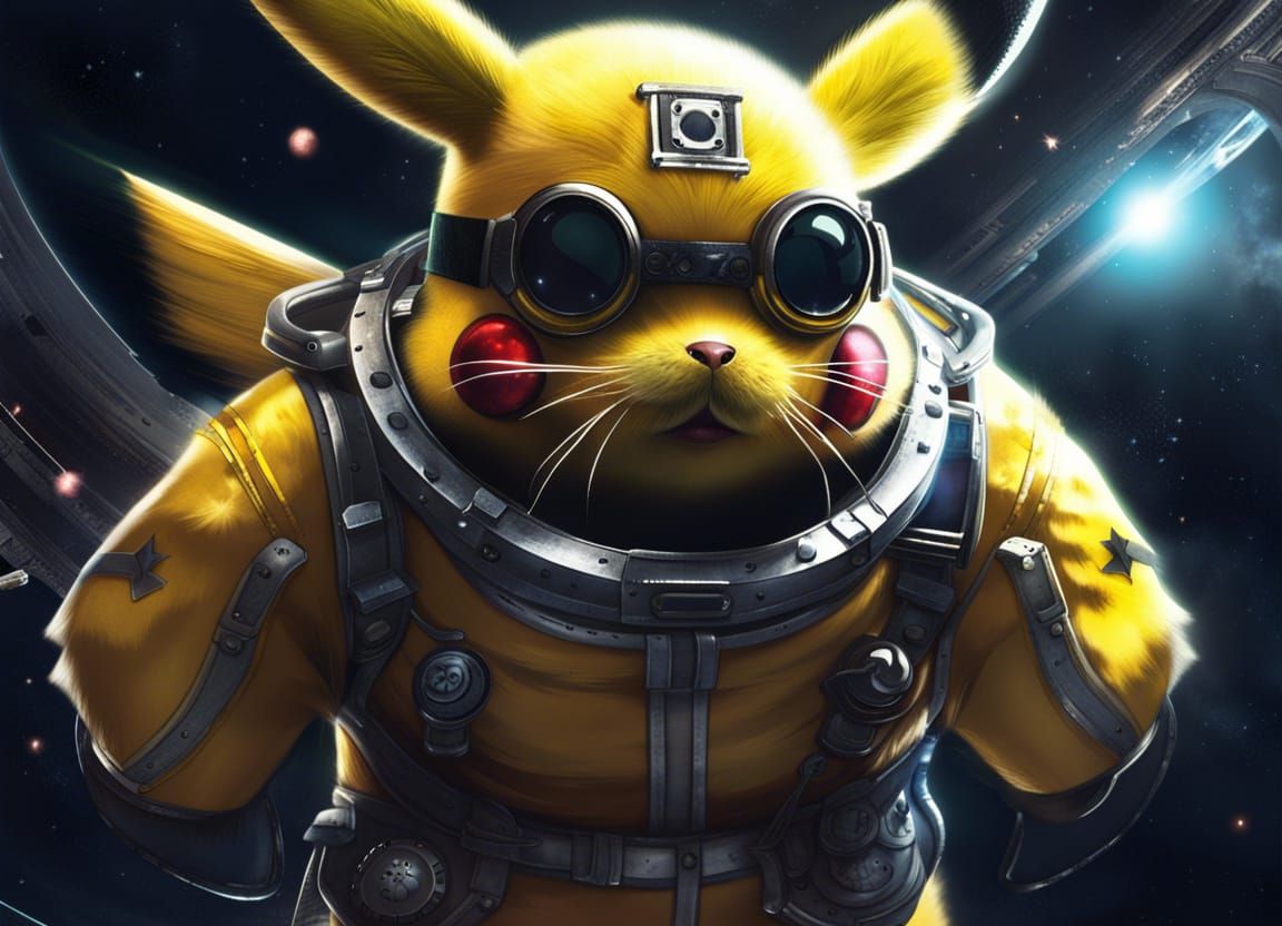 Pikachu, space pirate - AI Generated Artwork - NightCafe Creator