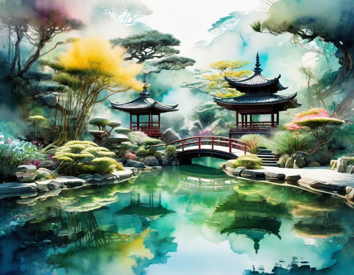 Zen Garden - AI Generated Artwork - NightCafe Creator