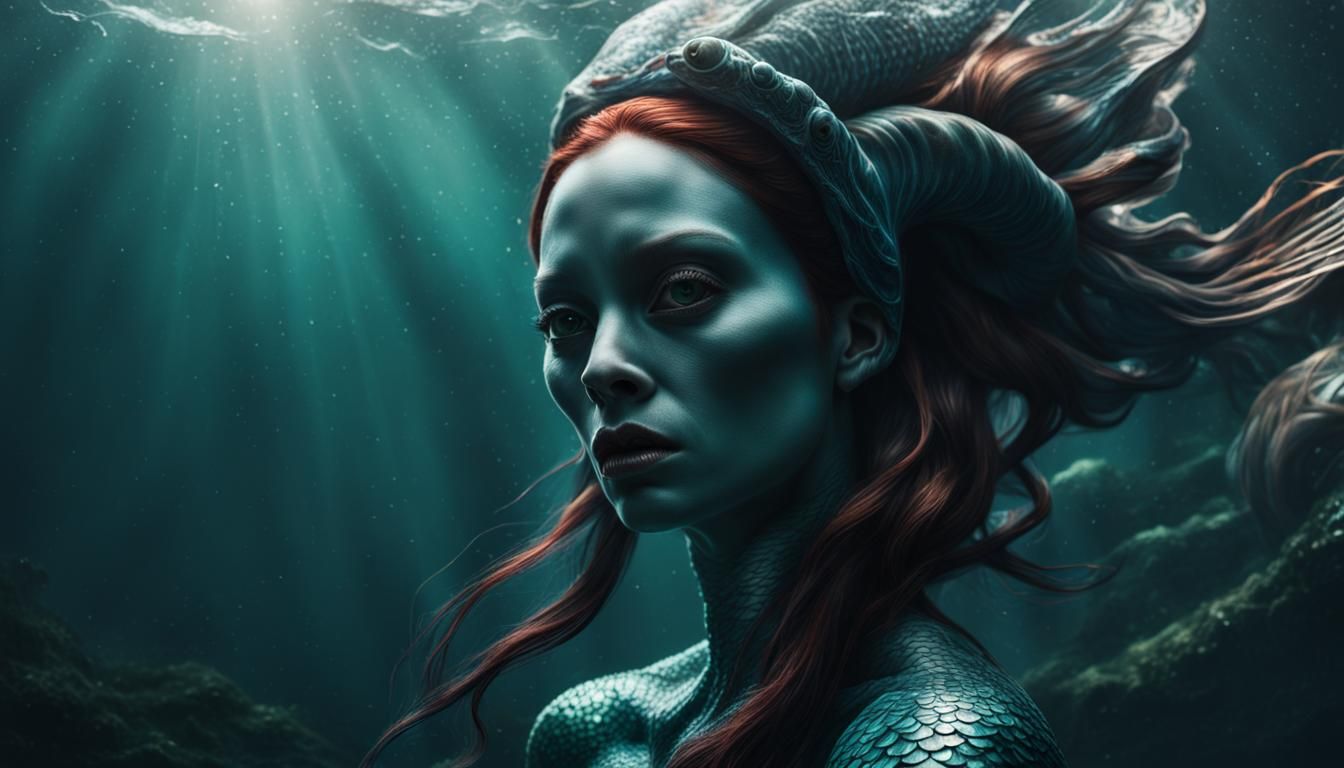 alien mermaid - AI Generated Artwork - NightCafe Creator