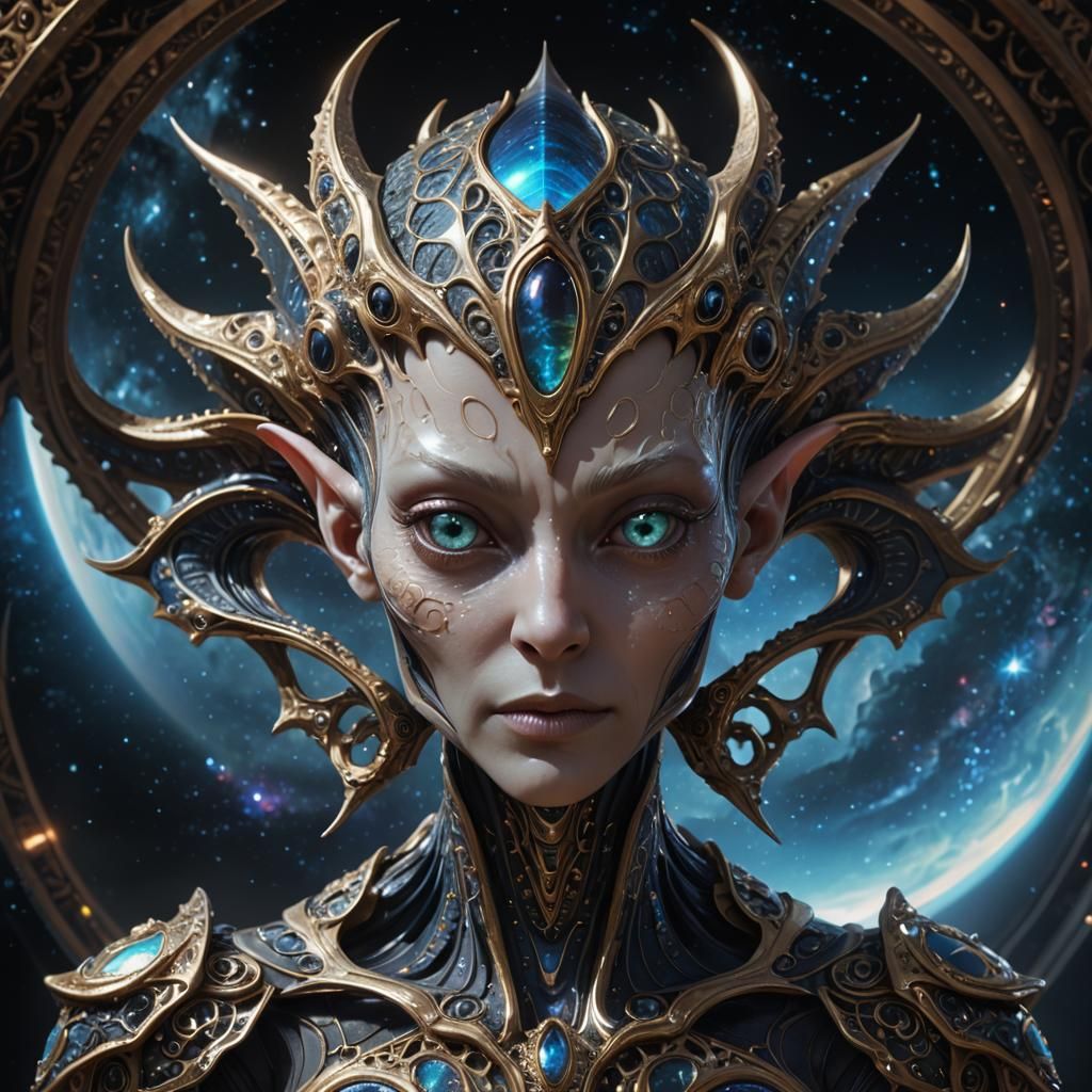 Alien Princess - AI Generated Artwork - NightCafe Creator