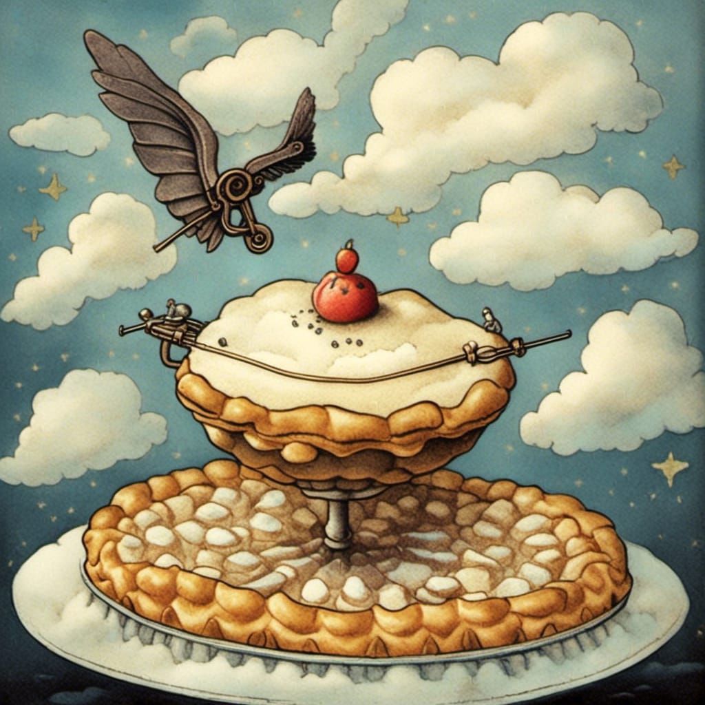 Pie in the sky - AI Generated Artwork - NightCafe Creator