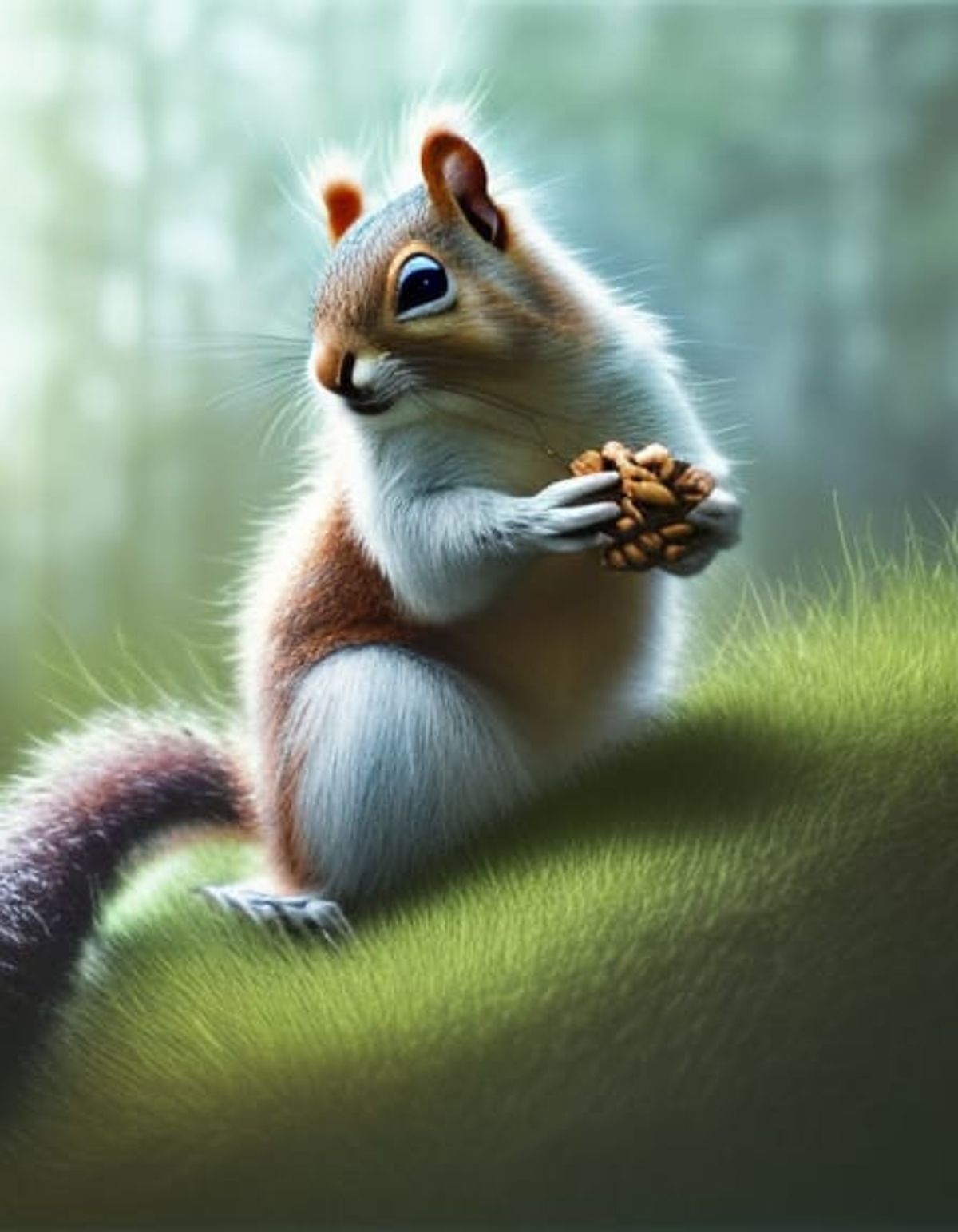 Dramatic squirrel - AI Generated Artwork - NightCafe Creator