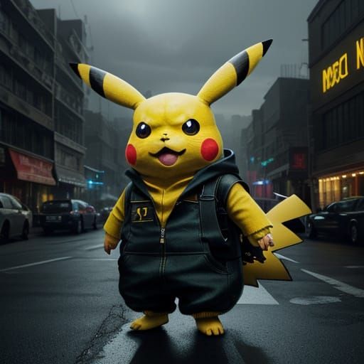 Pikachu as a gangster - Pikachu as a gangster
