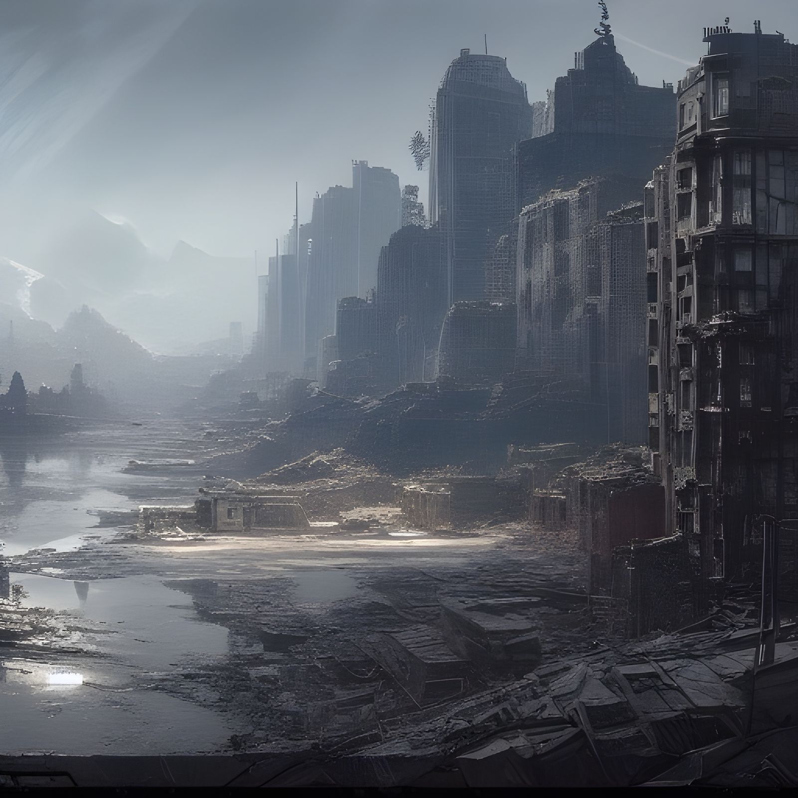 Apocalypse: After the Bombs Fell - AI Generated Artwork - NightCafe Creator