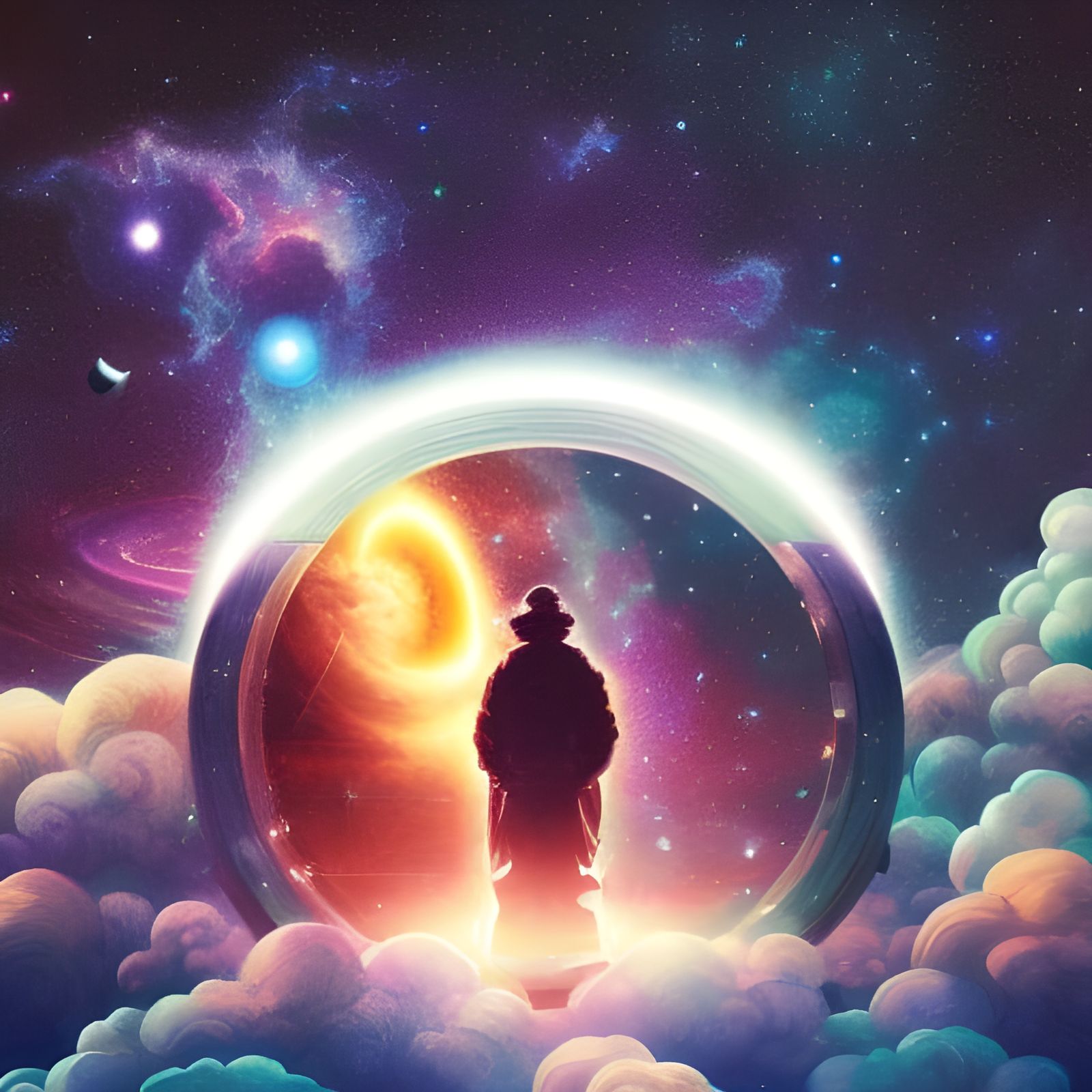 The wizard in the multiverse - AI Generated Artwork - NightCafe Creator