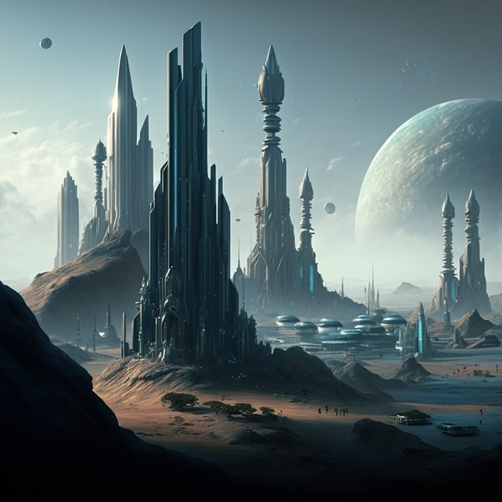 Alien City - AI Generated Artwork - NightCafe Creator