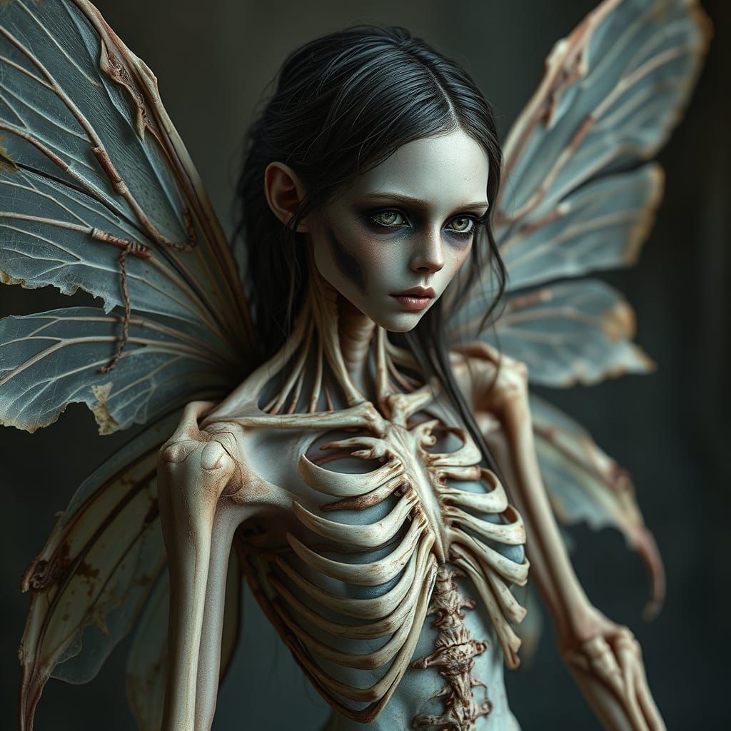 Alien biology - Ethereal Undead Fairy in Photorealistic Styl...