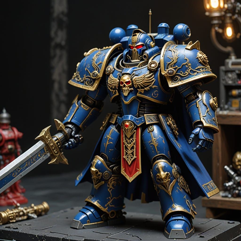 1/35 Roboute Guilliman plastic model inspired build