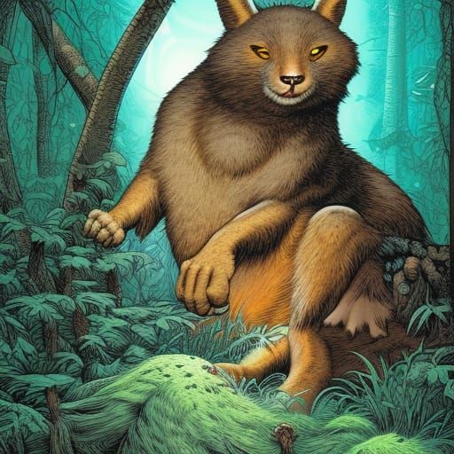 happy animals without humans - AI Generated Artwork - NightCafe Creator