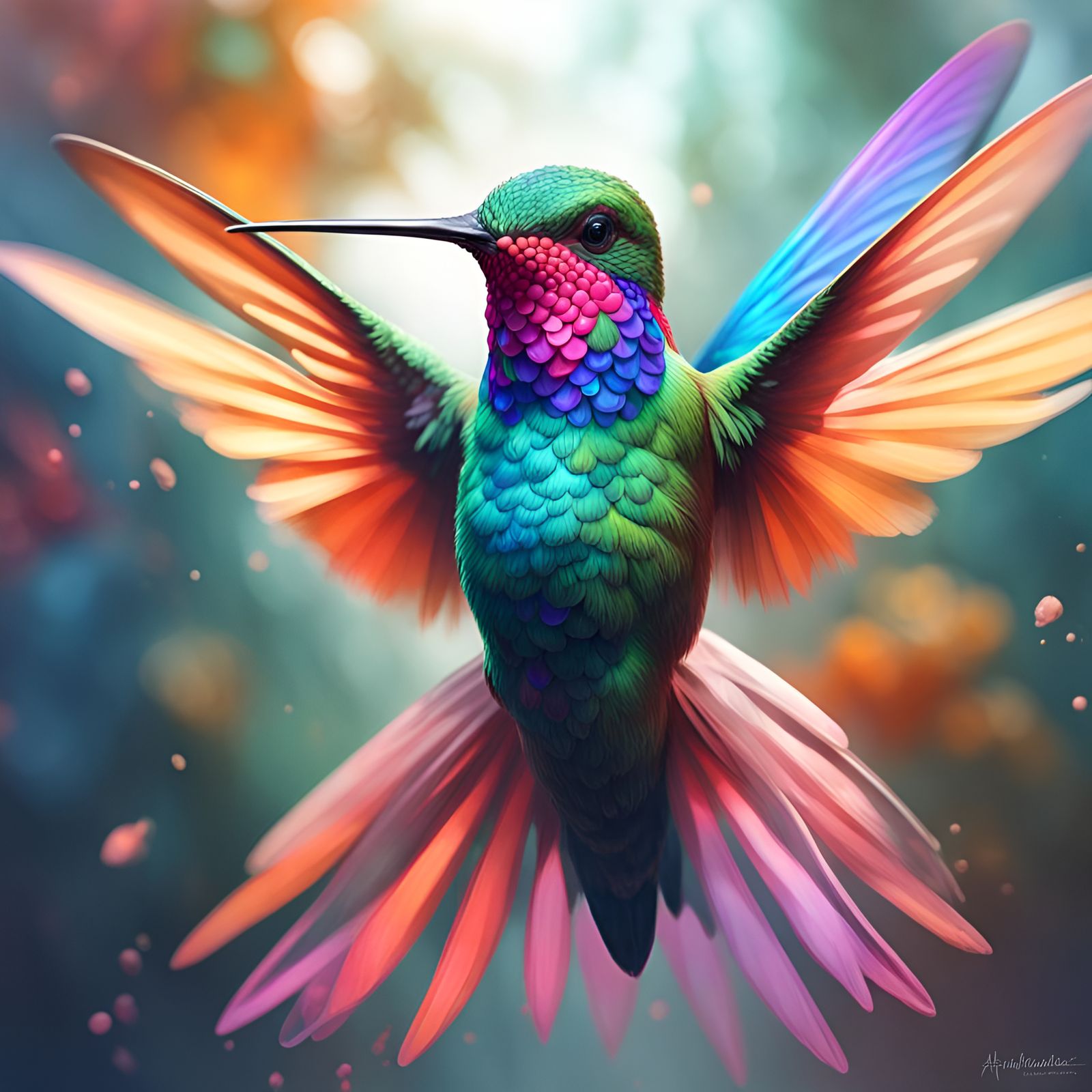Hummingbird - AI Generated Artwork - NightCafe Creator