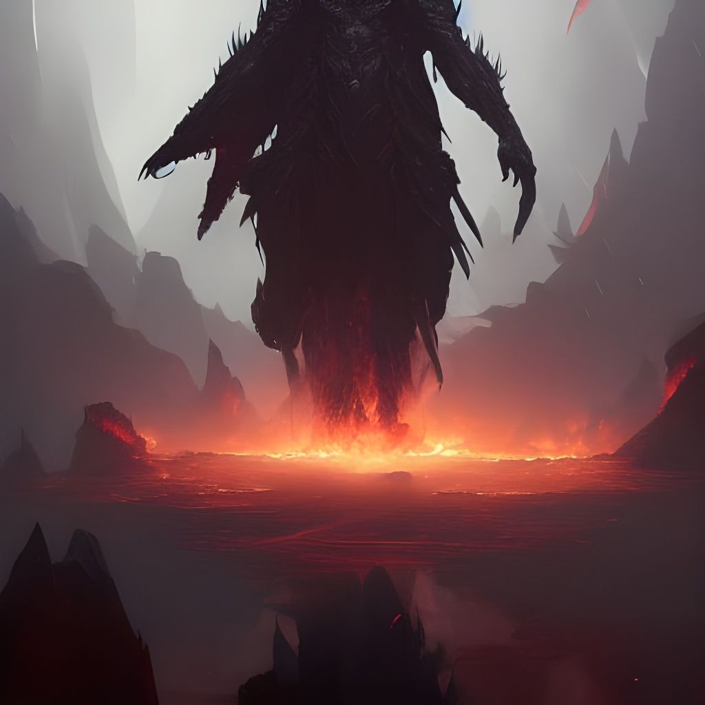 Pyron Titan of fire, father of Demons. - AI Generated Artwork ...