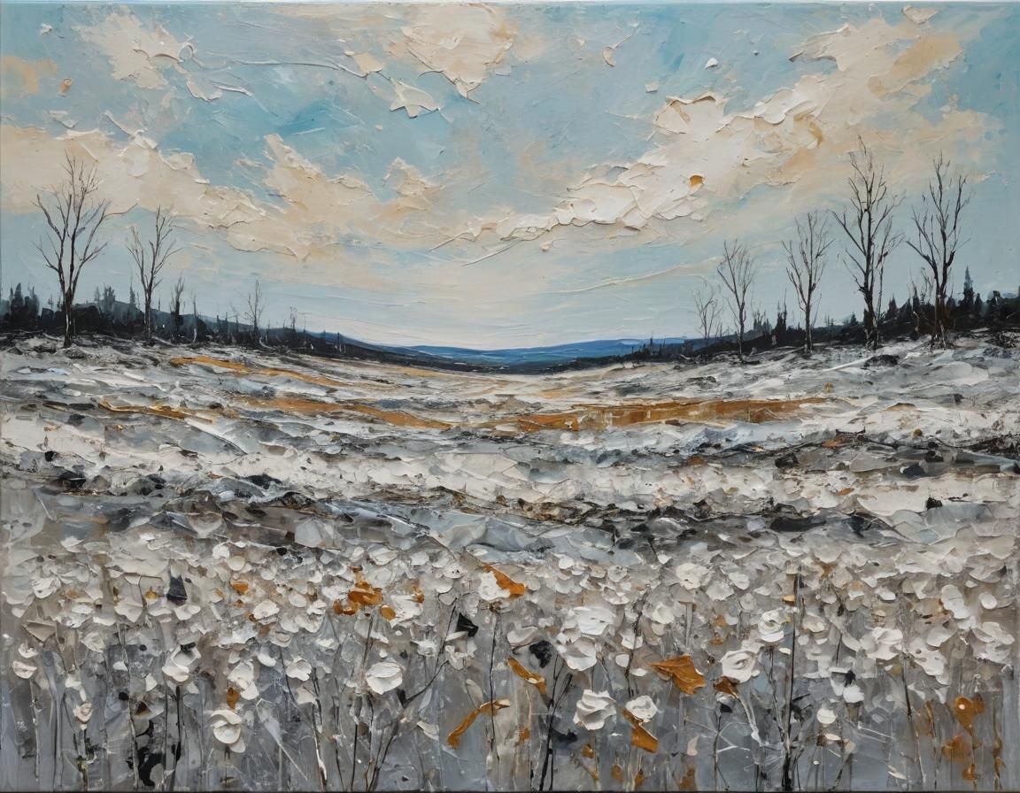 🔸50%🔸A textured abstract landscape evoking Anselm Kiefer’s style. - AI ...