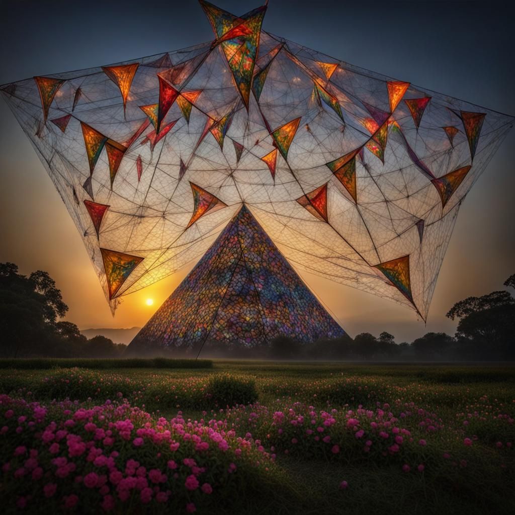 The great kite exhibit 🪁 - AI Generated Artwork - NightCafe Creator