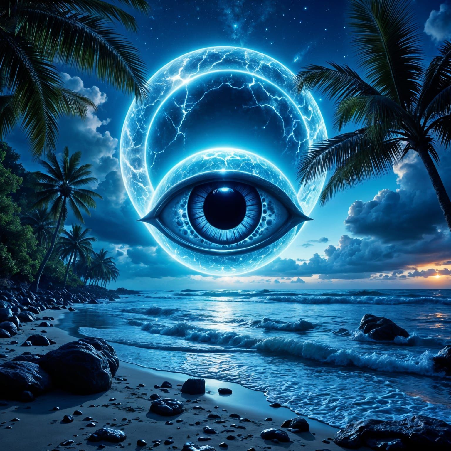 When The Moon Looks Back At You - Giant Eyeball Moon Watches...