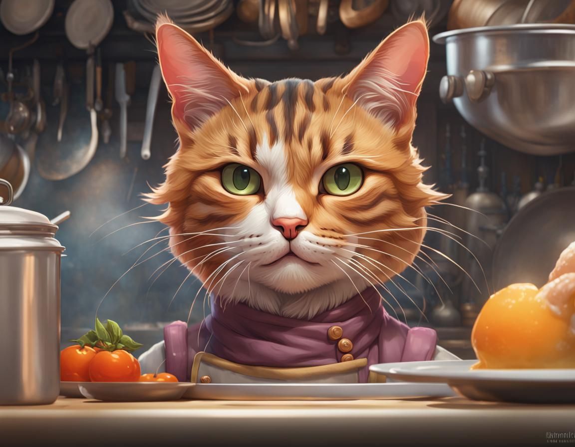 Tabby the Cat Chef - AI Generated Artwork - NightCafe Creator
