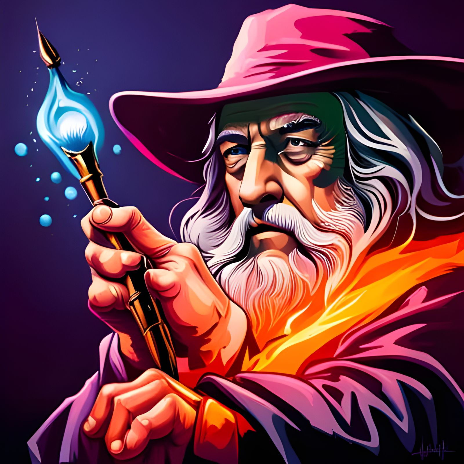 Gandalf the Grey Wizard 2 - AI Generated Artwork - NightCafe Creator