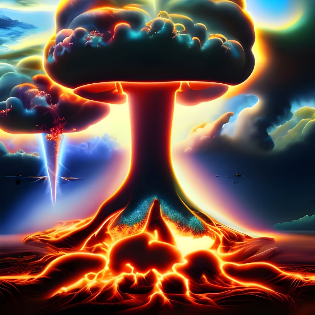 A Wild Nuke Appears - AI Generated Artwork - NightCafe Creator