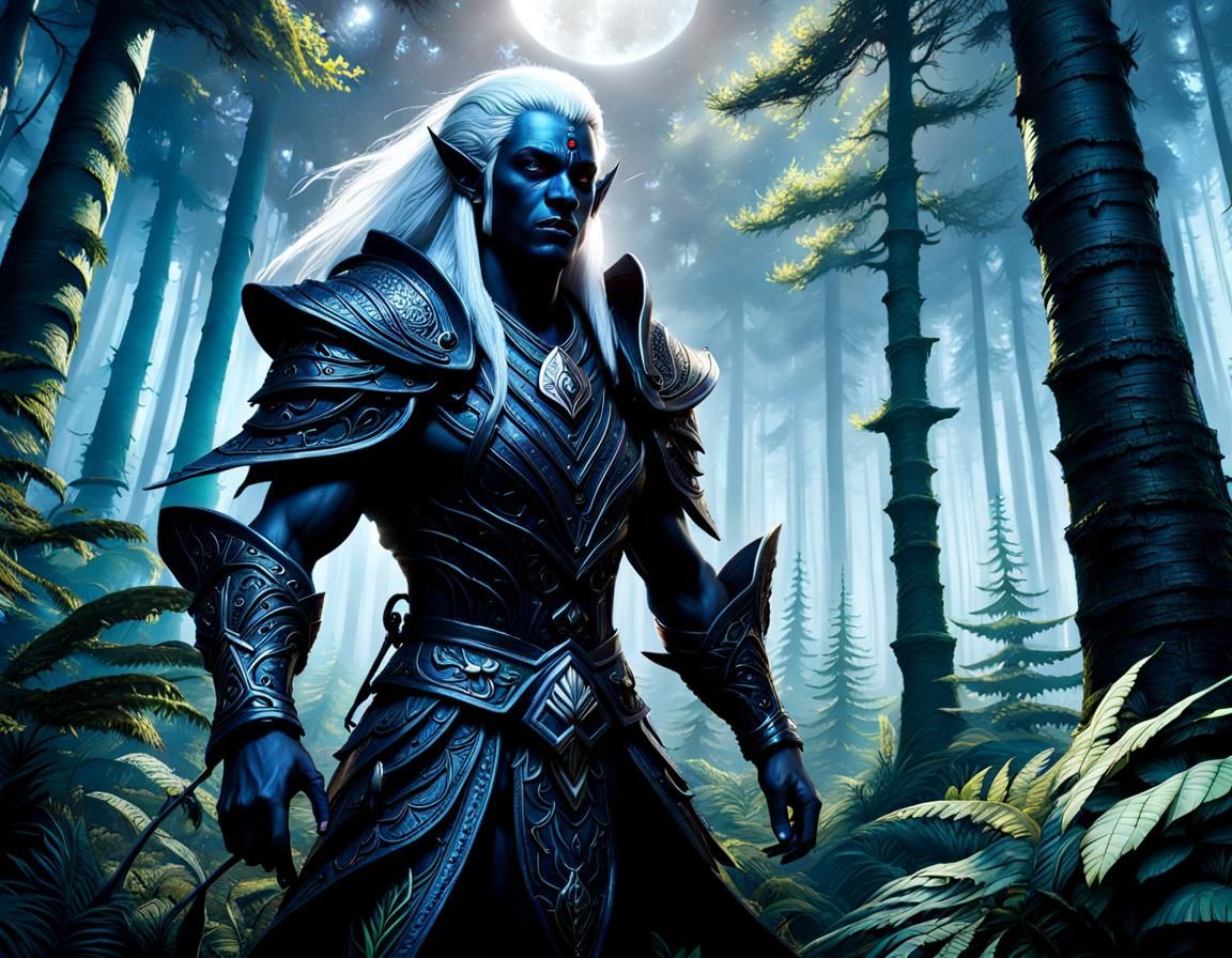 Drow warrior - AI Generated Artwork - NightCafe Creator