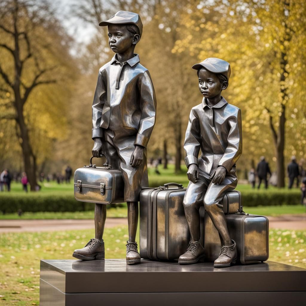 Sculpture in memory of WW2 orphans. - AI Generated Artwork - NightCafe ...