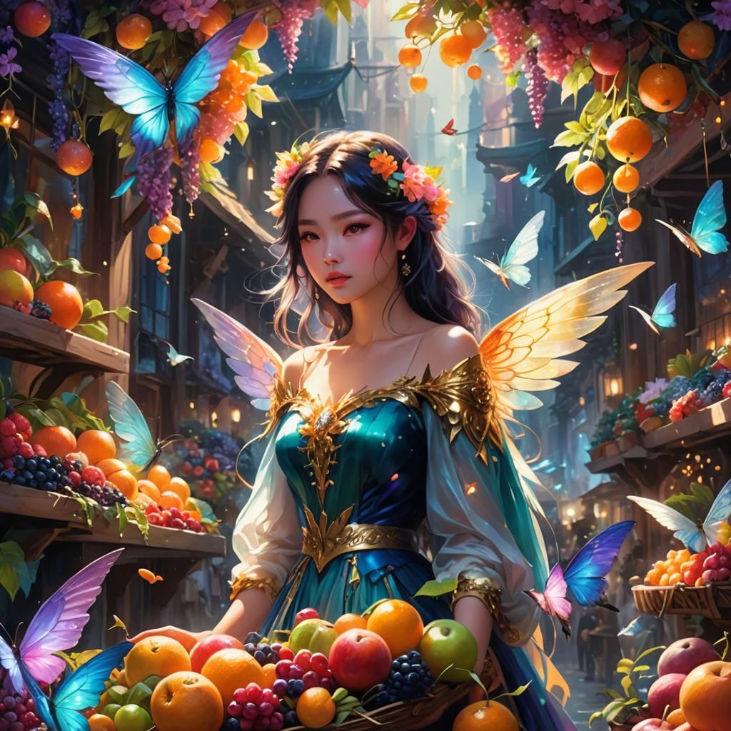 Pixies Fruit - AI Generated Artwork - NightCafe Creator