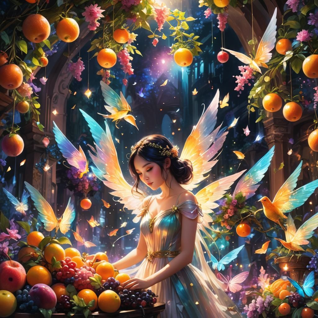 Pixies Fruit - AI Generated Artwork - NightCafe Creator