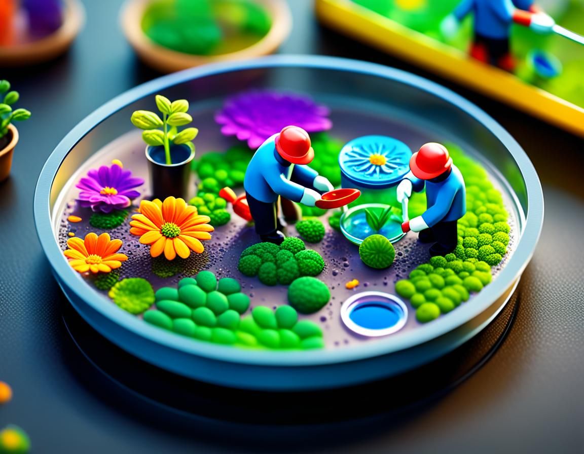 Microbiology micro scientists gardening