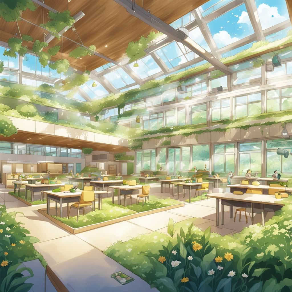 "A high-tech, eco-friendly educational campus with classrooms open to ...