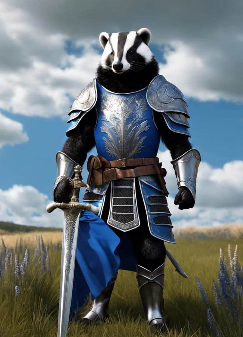 Badger Knight - AI Generated Artwork - NightCafe Creator