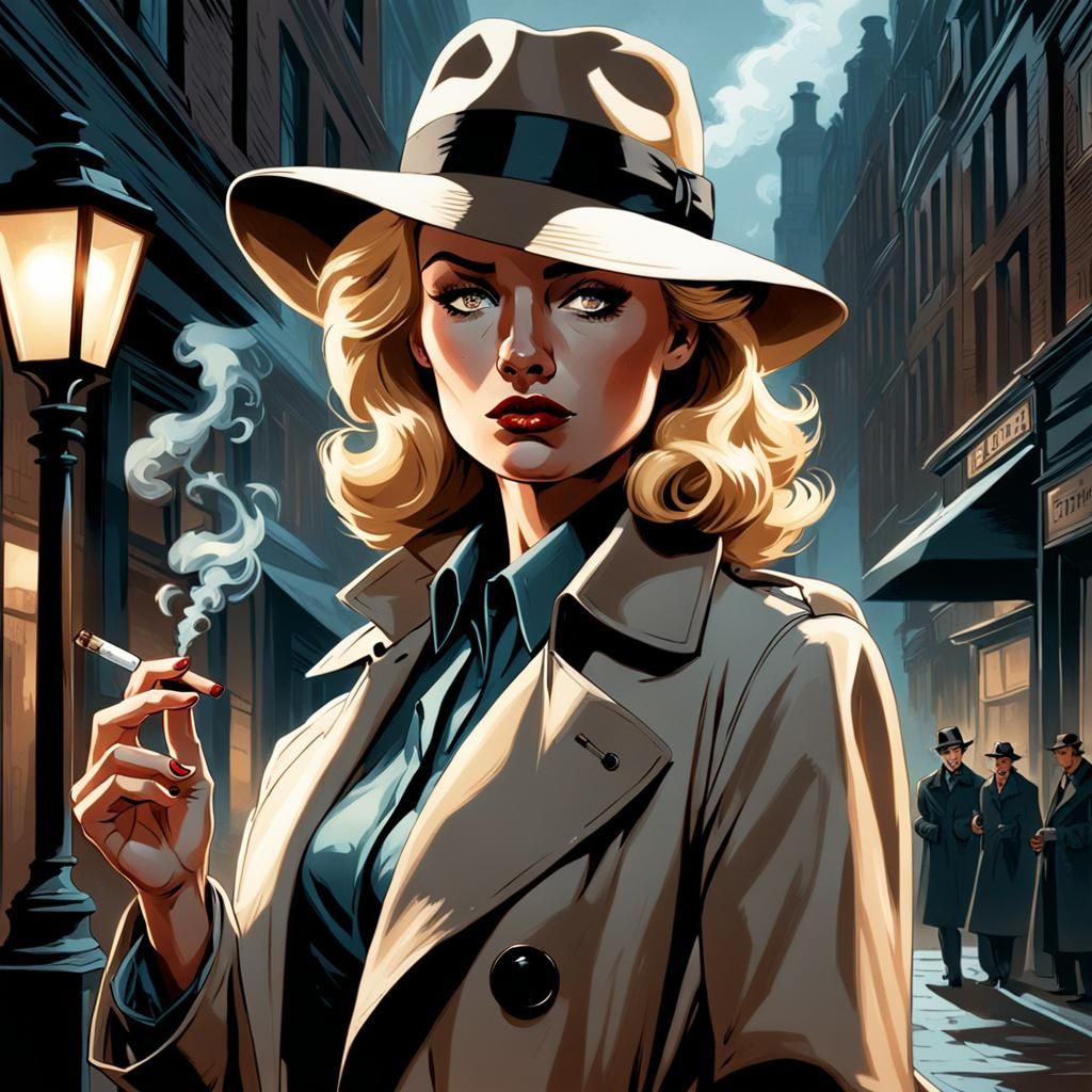Detective lady - AI Generated Artwork - NightCafe Creator