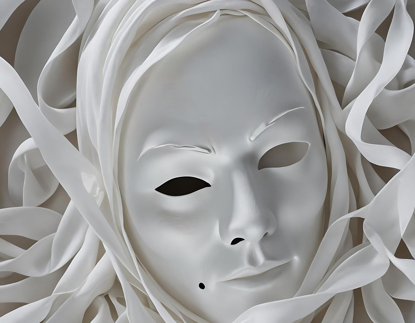 The White Mask - AI Generated Artwork - NightCafe Creator