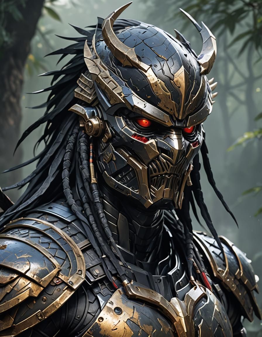 Predator Ninja Hybrid ♠️ - AI Generated Artwork - NightCafe Creator