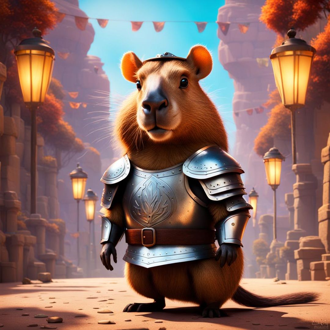 The legend of the capybara knight - AI Generated Artwork - NightCafe ...