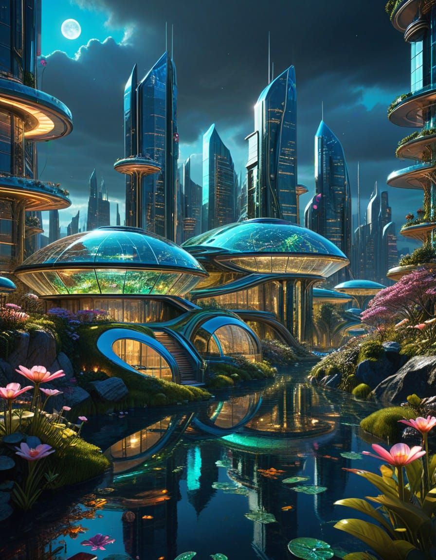 Solarpunk Future City - Solarpunk Future City