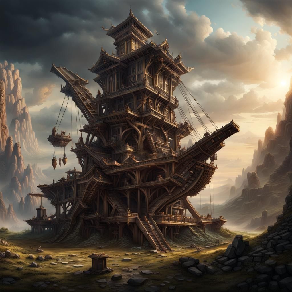 An ancient working Catapult, amazingly hyperdetailed, Epic cinematic ...