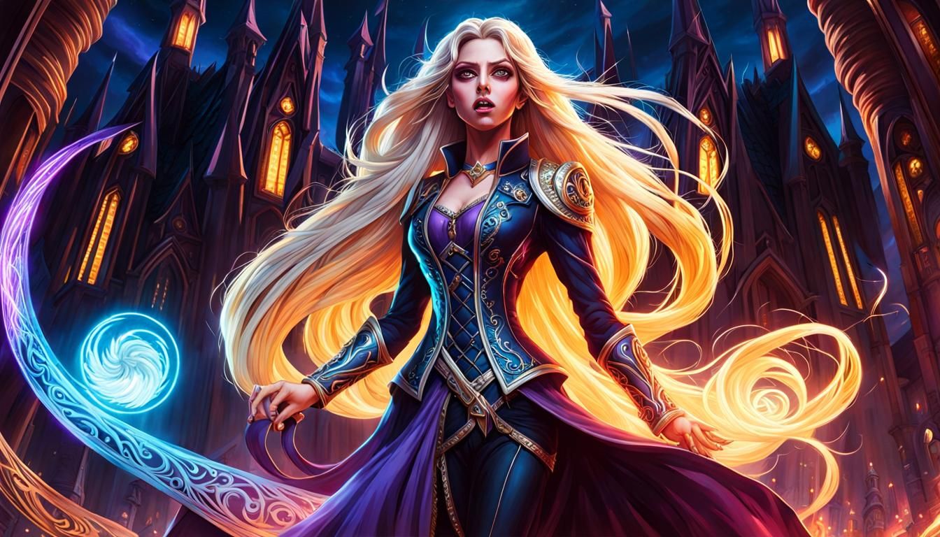 Evil Rapunzel - AI Generated Artwork - NightCafe Creator