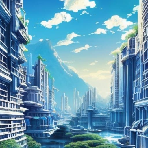 City of the Future - AI Generated Artwork - NightCafe Creator