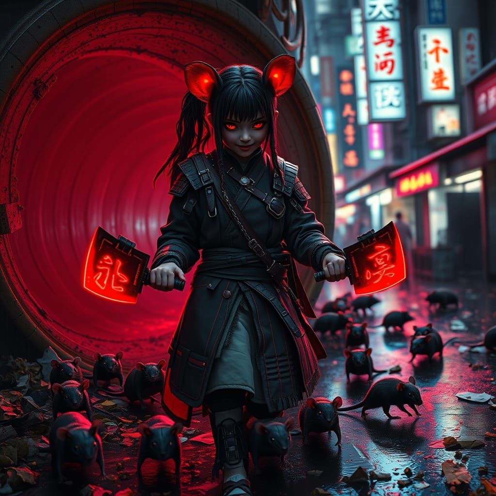 Nezumi no kodomo-tachi - #01 "Maiku" (Assassin, psy- adept) and swarm