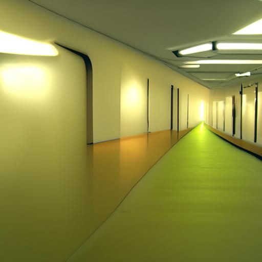 Endless hallway corridors - AI Generated Artwork - NightCafe Creator