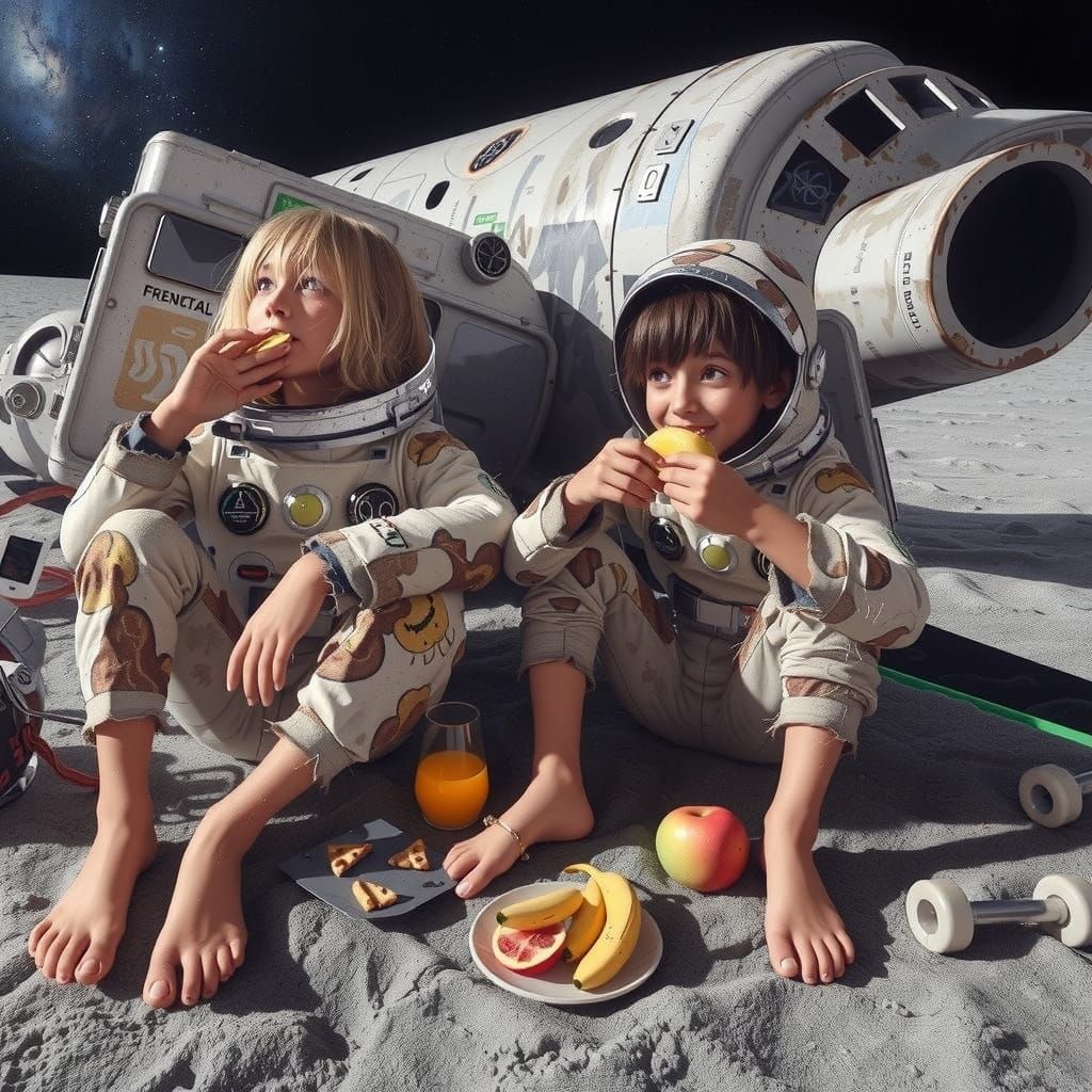 space lunch - Space Age Cafeteria Scene in Retro-Futuristic ...