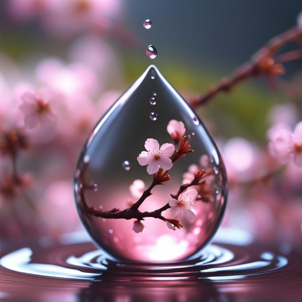 Blossom Drop - AI Generated Artwork - NightCafe Creator