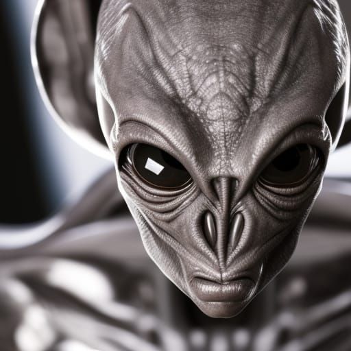 Grey alien - AI Generated Artwork - NightCafe Creator